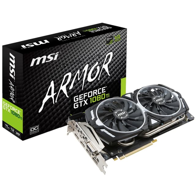 MSI GeForce GTX 1080 Ti Armor OC grafikkort (11 GB) - Elkjøp