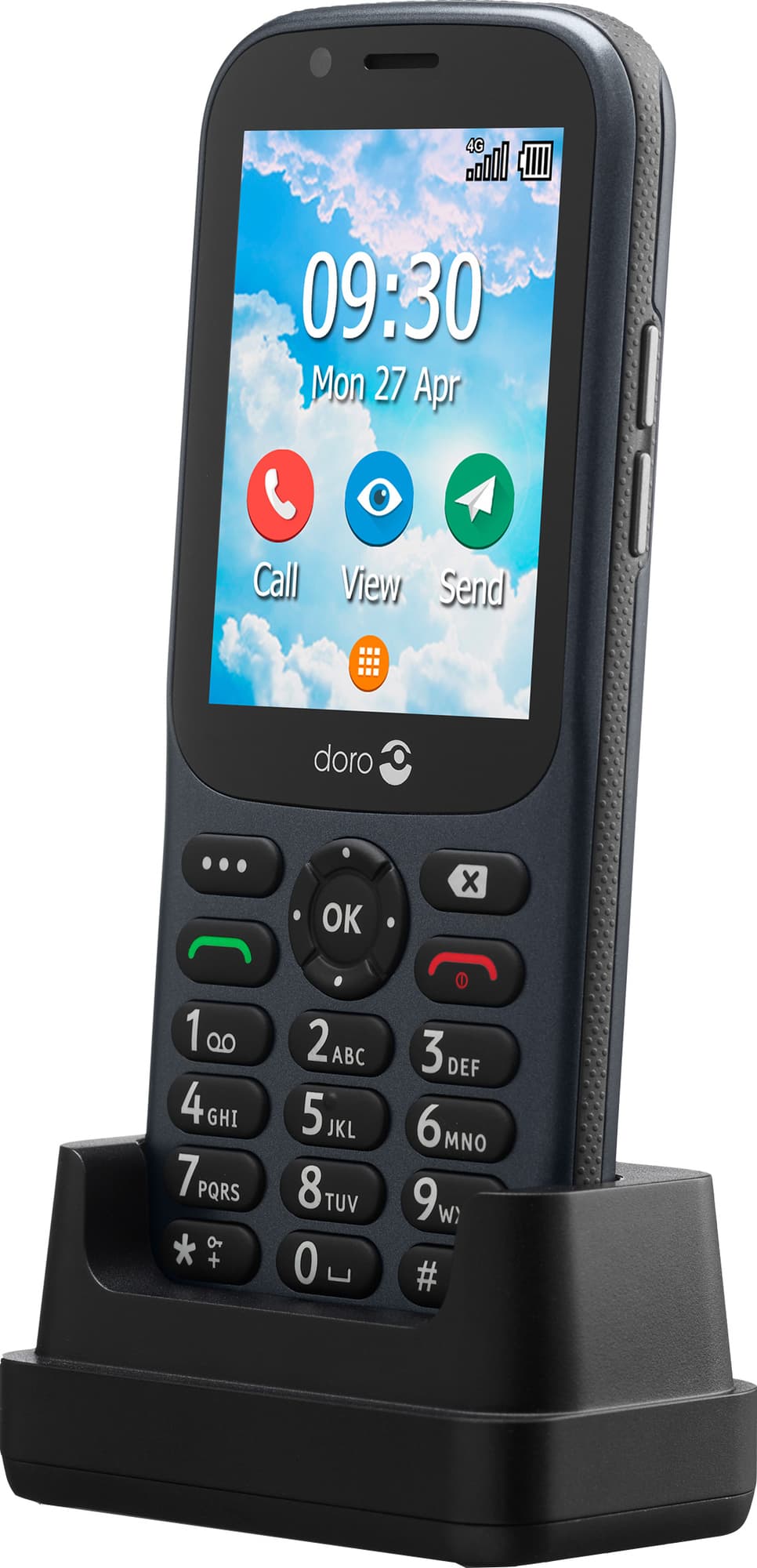 Doro 731X mobiltelefon (grafitt) - Elkjøp