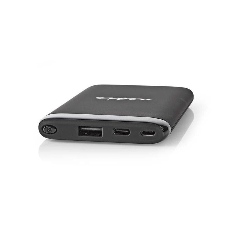 Power Bank | 6 000 mAh | USB-A/-C-utgång 3.0 A | Mikro-USB/USB-C-ingång ...