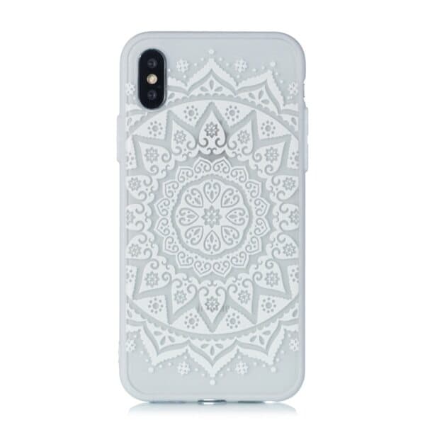 Bakskal Tribal Flower iPhone XS / X Vit - Elgiganten