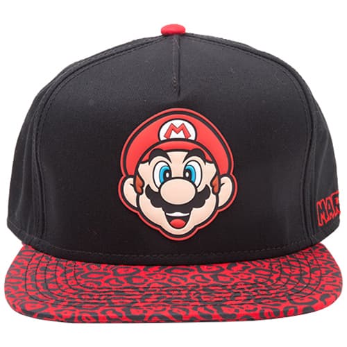 Nintendo Super Mario snapback cap (sort/rød) | Elgiganten | Elgiganten