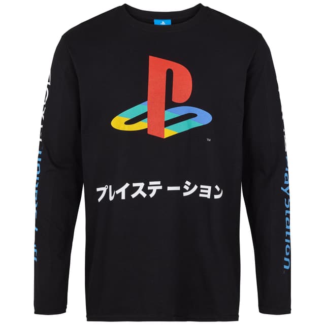 Långarmad tröja PlayStation Japanese logotyp (L) - Elgiganten