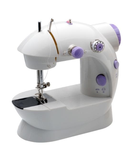 Bärbar mini-symaskin Vit/lila - Elgiganten - Elgiganten