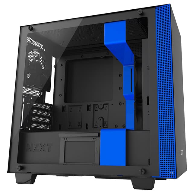 NZXT H400i Micro ATX PC chassi (svart/blå) - Elgiganten
