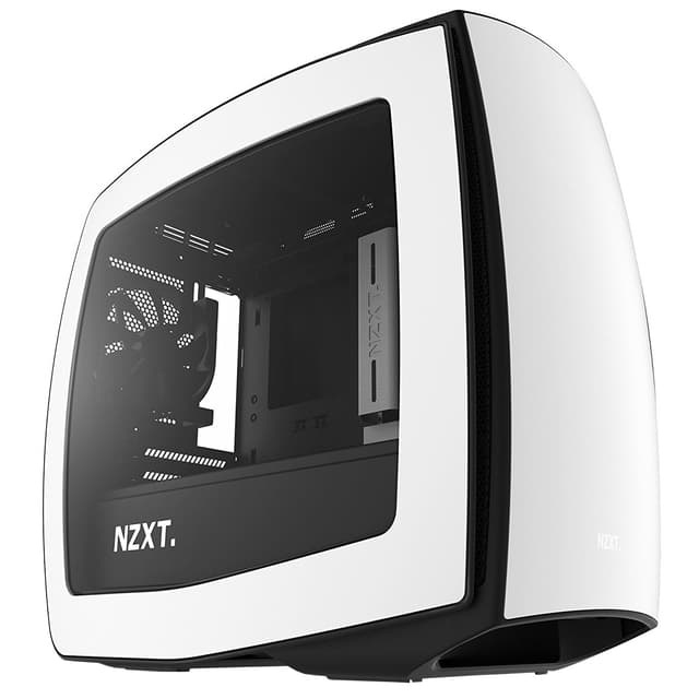 Nzxt Manta Mini Itx Pc Chassi Mattvit Svart Window Elgiganten