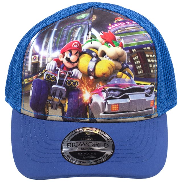 Nintendo - Mario vs Bowser buet caps, barn (blå) - Elkjøp