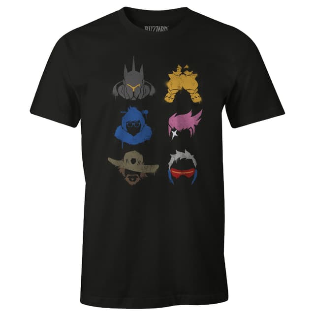 T-shirt Overwatch Small Face Spray (S) - Elgiganten