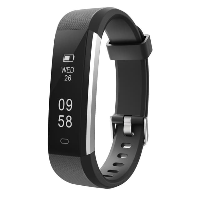 Aktivitetsarmband med pulsklocka och stegräknare - svart - Elgiganten ...
