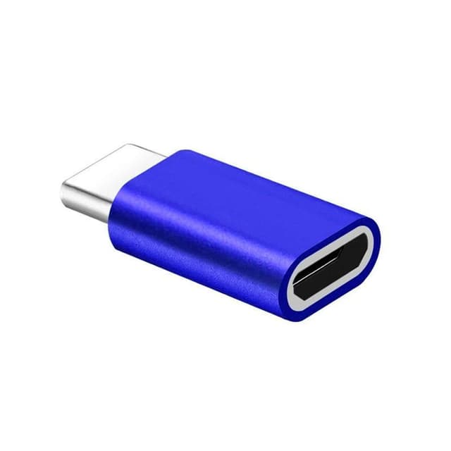 Micro USB till USB-C adapter aluminium - blå - Elgiganten - Elgiganten