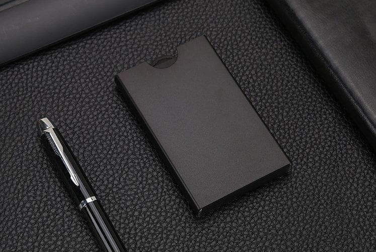 RFID-säker korthållare aluminium - svart - Elkjøp | Elkjøp