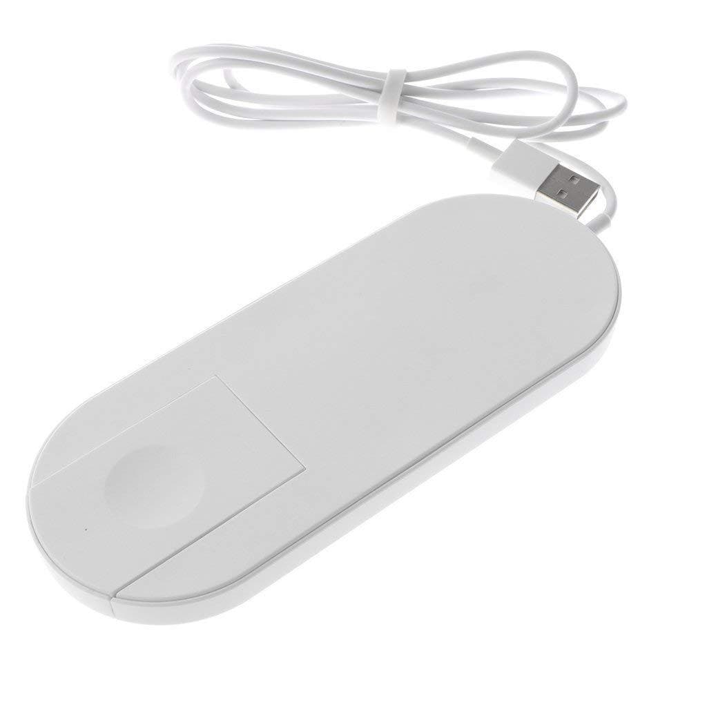 Trådløs lader Qi 2-in-1 for iPhone, Samsung, Apple Watch - Svart - Elkjøp