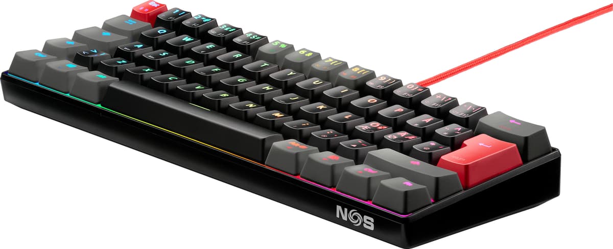 NOS C-450 Mini PRO RGB gamingtastatur (Late Night) - Elkjøp