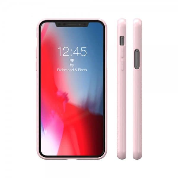 Richmond & Finch iPhone Xr Skal Pink Marble Gold - Elgiganten