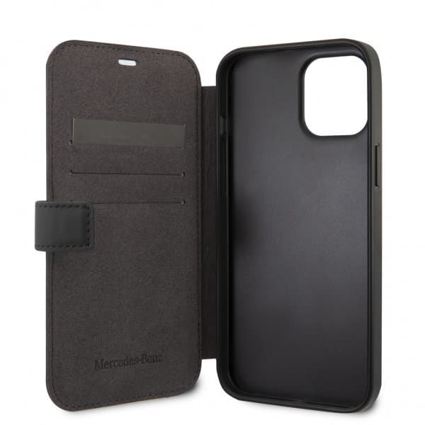 Mercedes Benz iPhone 12 Pro Max Etui Logo Perforert Svart - Elkjøp