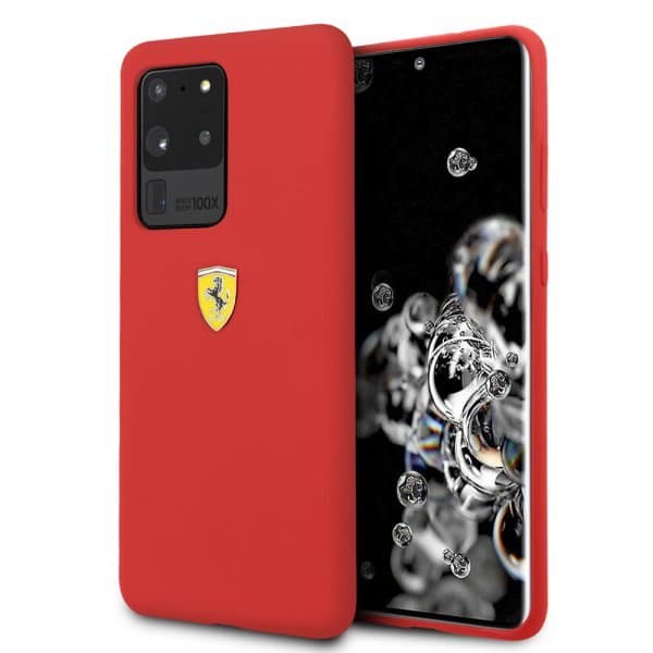 Ferrari Samsung Galaxy S20 Ultra Skal med Logo Röd - Elgiganten ...