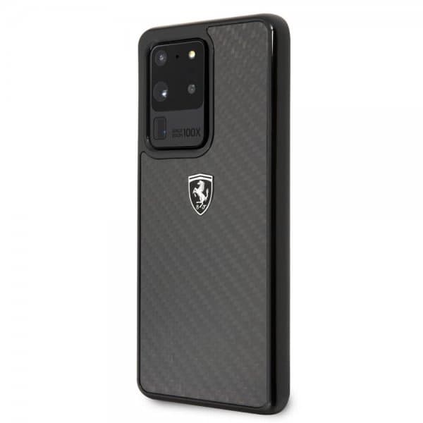 Ferrari Samsung Galaxy S20 Ultra Deksel Karbonfibertekstur Svart - Elkjøp