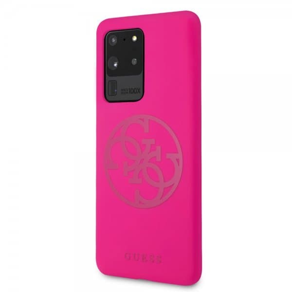 Guess Samsung Galaxy S20 Ultra Deksel med Logo Magenta - Elkjøp