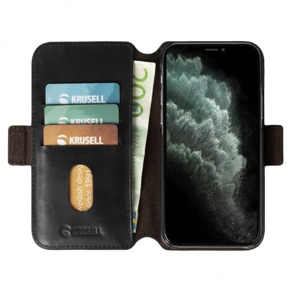 Krusell iPhone 12 Pro Max Etui Sunne PhoneWallet Vintage Black - Elkjøp ...