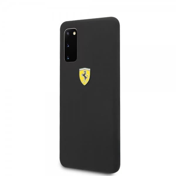 Ferrari Samsung Galaxy S20 Deksel med Logo Svart - Elkjøp