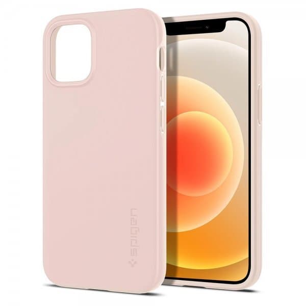 Spigen iPhone 12 Mini Deksel Thin Fit Pink Sand - Elkjøp | Elkjøp