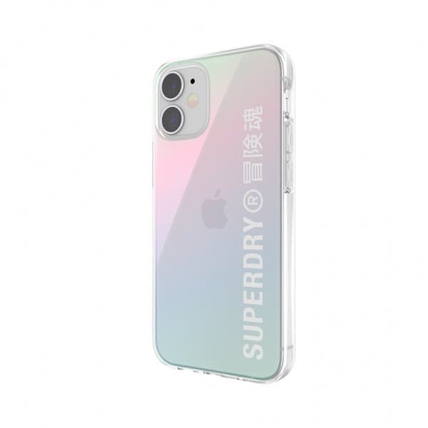 Superdry iPhone 12 Mini Deksel Snap Case Clear Holographic - Elkjøp