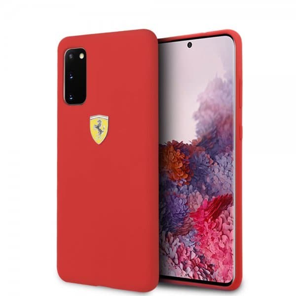 Ferrari Samsung Galaxy S20 Deksel med Logo Rød - Elkjøp