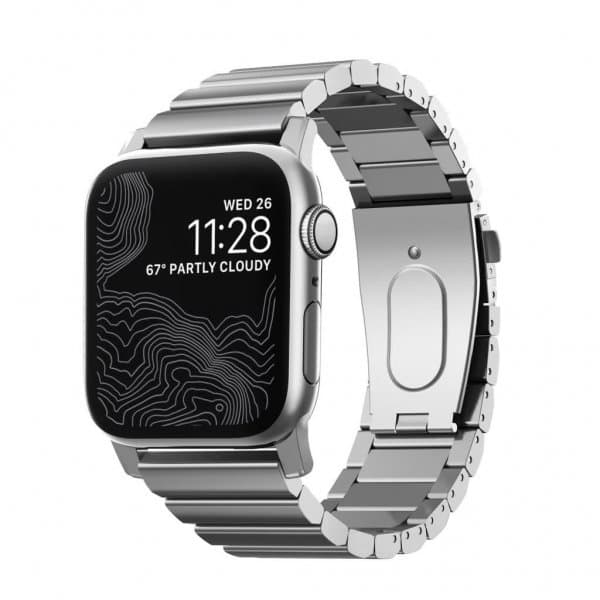 NOMAD Apple Watch 44/42mm Armband Steel Strap Steel/Silver - Elgiganten