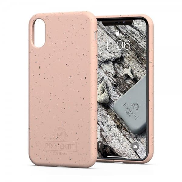 PROTEKTIT iPhone X/Xs Deksel Bio Cover Salmon Pink - Elkjøp