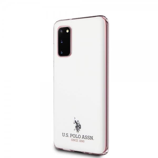 U.S. Polo Samsung Galaxy S20 Skal med Logo Vit - Elgiganten