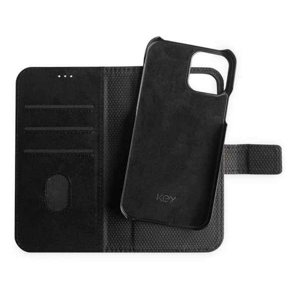 Key iPhone 12 Mini Etui Magnet Wallet Unstad Löstagbart Deksel Svart ...