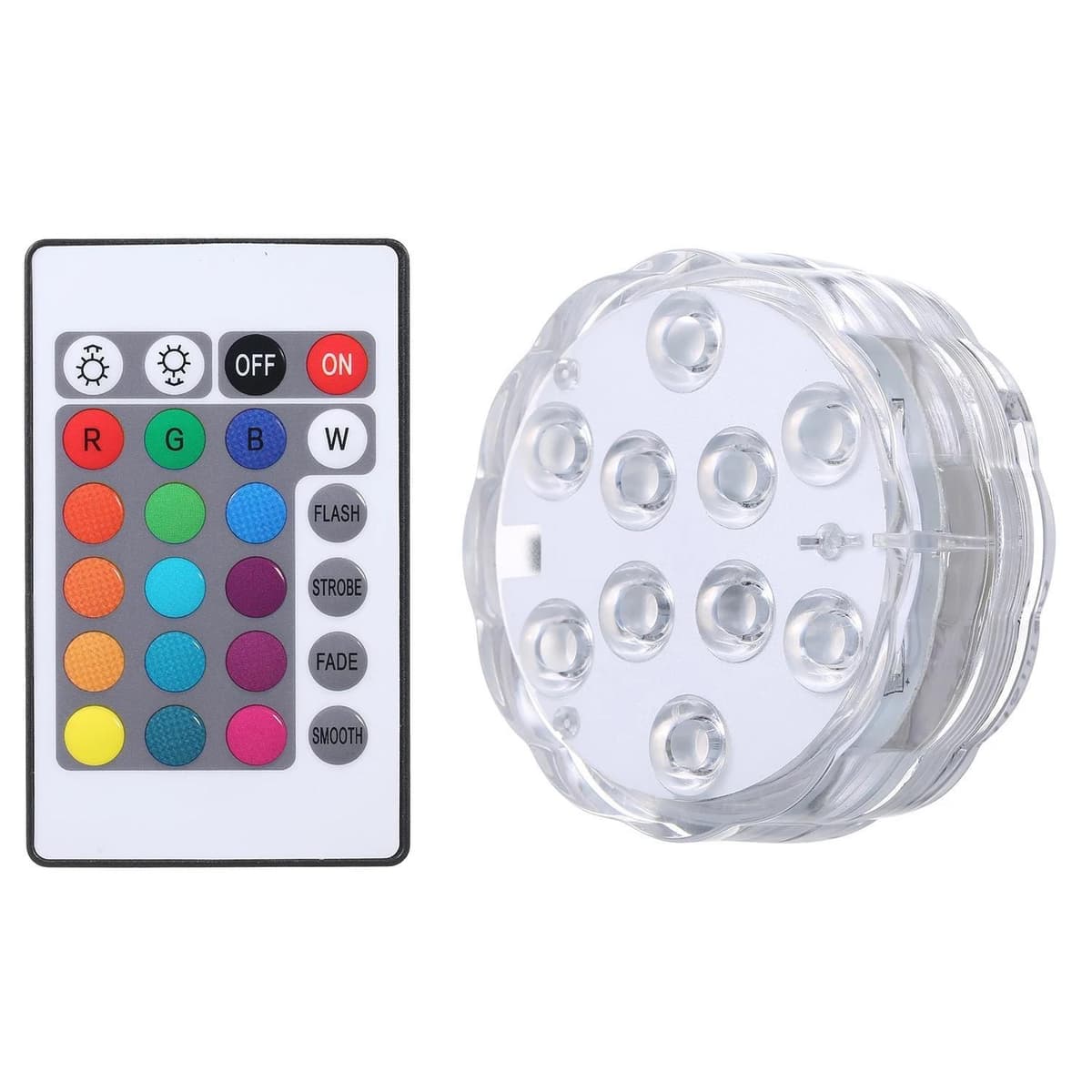 RGB LED-lampe 16 farger med fjernkontroll (24) - Elkjøp | Elkjøp