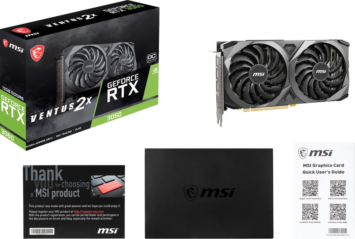 MSI RTX 3060 VENTUS 2X OC 12GB graphics card - Elkjøp