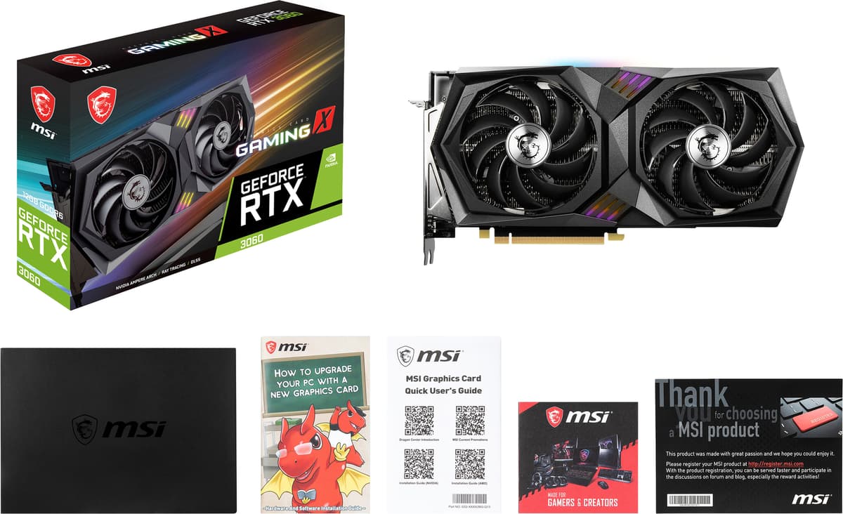 MSI RTX 3060 GAMING X 12GB graphics card - Gigantti