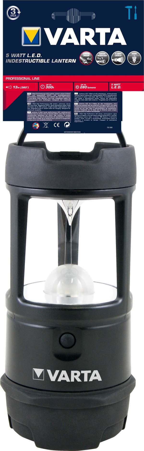 Varta 5 Watt lanterne 3D - Elkjøp