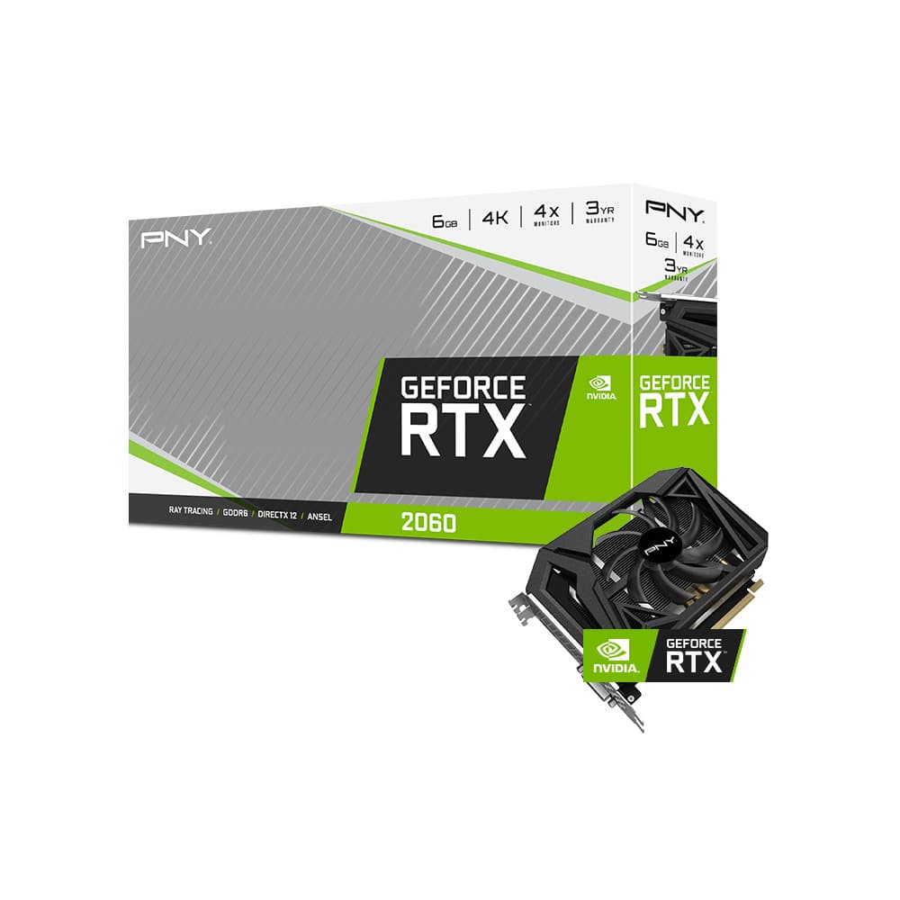 PNY GeForce RTX2060 6GB Single Fan Graphics Card - Elkjøp