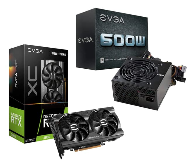 EVGA GF RTX 3060 XC + 600WW BU - Gigantti