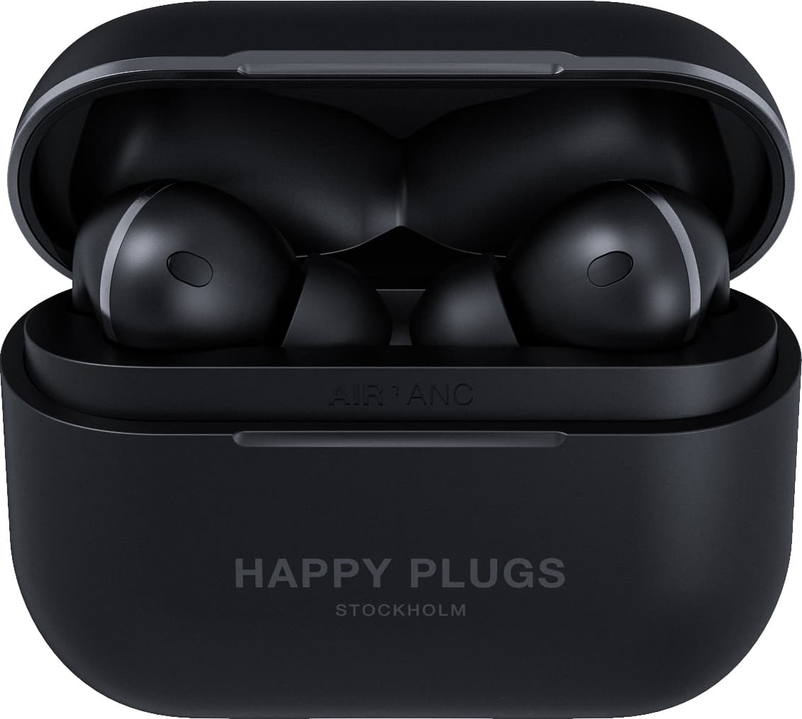 Happy Plugs Air 1 ANC helt trådløse in-ear hodetelefoner (sort) - Elkjøp