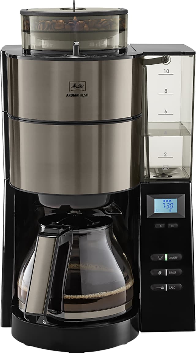 Melitta AromaFresh RWT kahvinkeitin (metallinharmaa) - Gigantti verkkokauppa