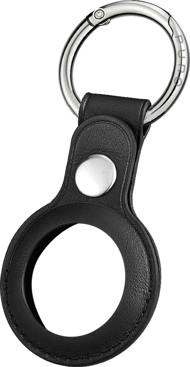 Puro Sky läderhållare med nyckelring (svart) - Elgiganten - Elgiganten