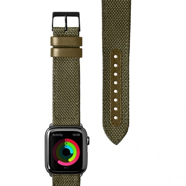 LAUT Apple Watch 42/44/45mm Armbånd Technical 2.0 Olive Green - Elkjøp