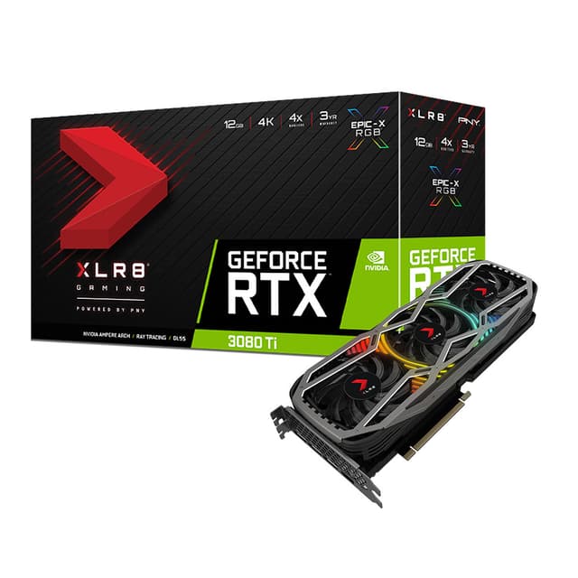 PNY GeForce RTX™ 3080 Ti 12GB XLR8 Gaming REVEL EPIC-X RGB™ Triple Fan ...