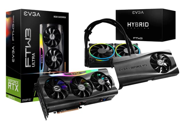 EVGA GF RTX 3070 Ti FTW3 ULTRA GAMING + HYBRID Kit Cooler BU ...
