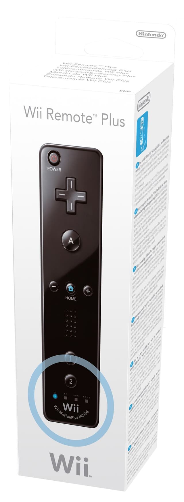 Wii Remote Plus (svart) - Elgiganten - Elgiganten