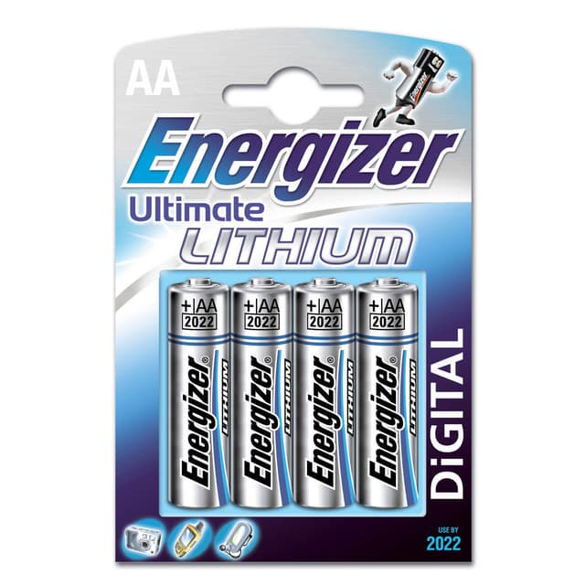 Energizer Ultra Lithium AA-paristo (4 kpl) - Gigantti