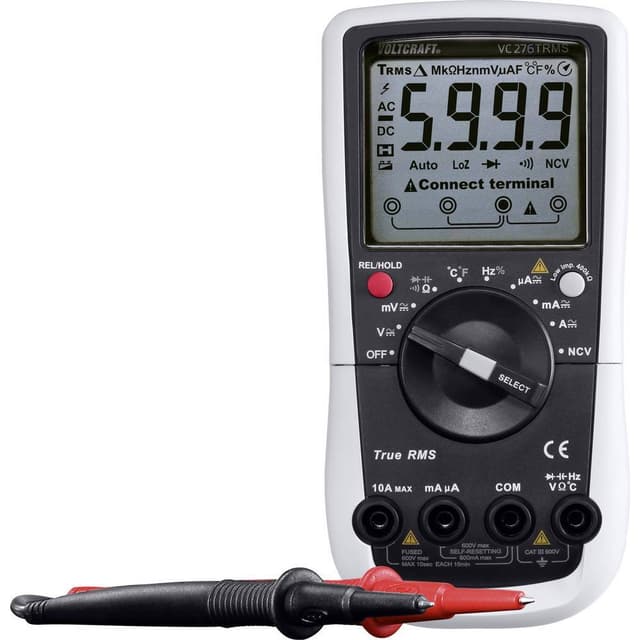 VOLTCRAFT VC276 Handmultimeter digital CAT III 600 V Display ...