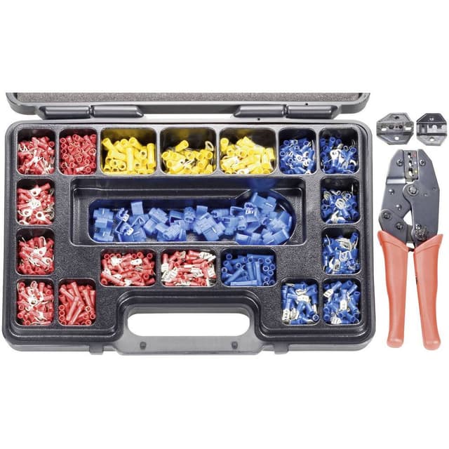 TOOLCRAFT PZ-504 820927 Crimptång-set 1004 delar - Elgiganten