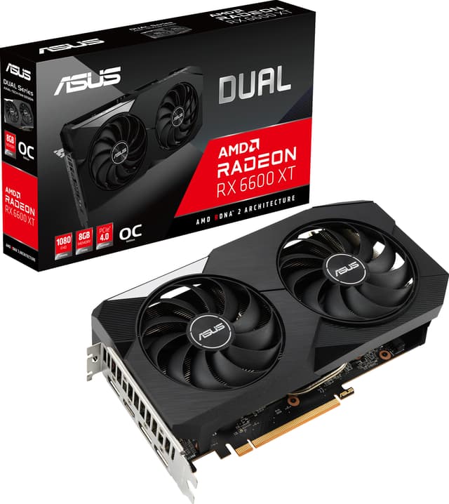 ASUS Dual Radeon RX 6600 XT OC Edition 8GB GDDR6 grafikkort - Elkjøp ...