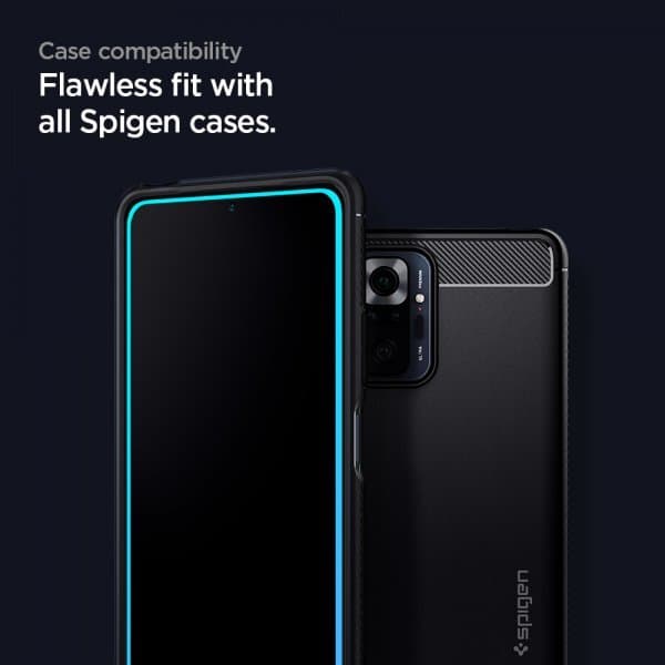 Spigen Xiaomi Redmi Note 10 Pro Skjermbeskytter GLAS.tR Slim Full ...