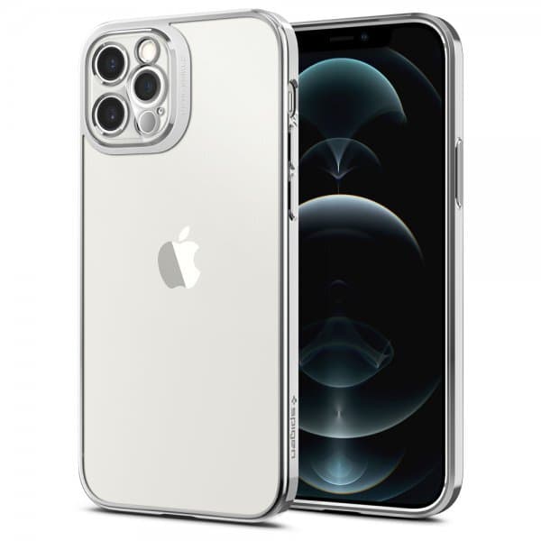 Spigen iPhone 12 Pro Deksel Optik Crystal Chrome Silver - Elkjøp