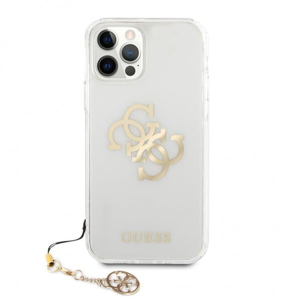 Guess iPhone 12 Pro Max Deksel 4G Logo Gull Klar - Elkjøp | Elkjøp